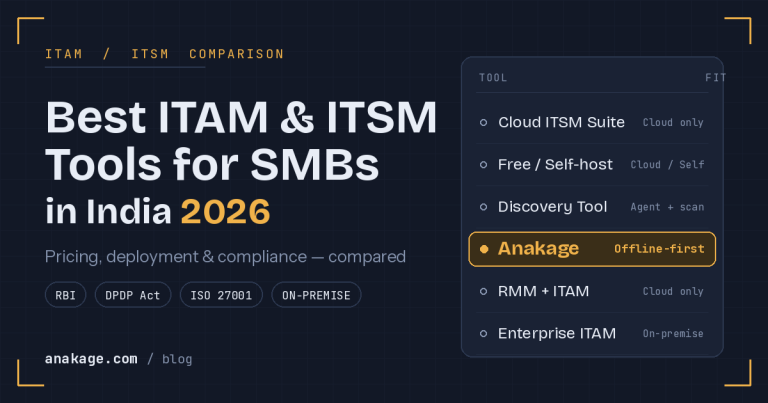 Best ITAM and ITSM Tools for SMBs in India (2026 Comparison) - AI ...